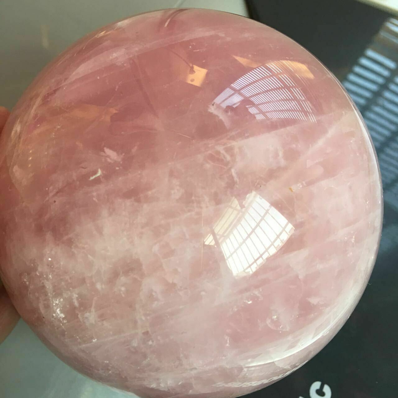 Rose Quartz Ball 1886g Natural Rose Quartz Sphere Large | Etsy
