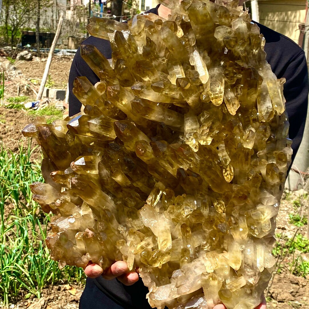 Huge Citrine Cluster 9930g Natural Large Citrine Quartz - Etsy UK