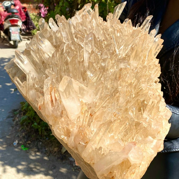10620g Huge Large Clear Natural Beautiful White QUARTZ Crystal - Etsy