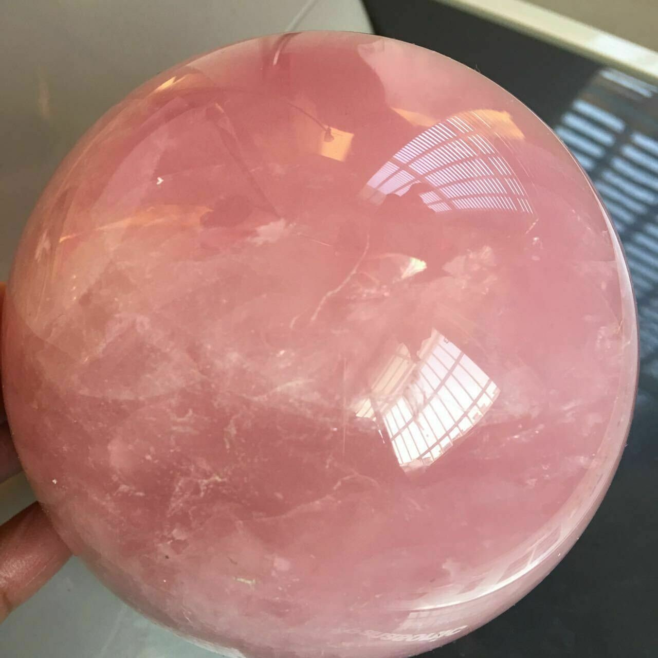 Rose Quartz Ball 1886g Natural Rose Quartz Sphere Large | Etsy