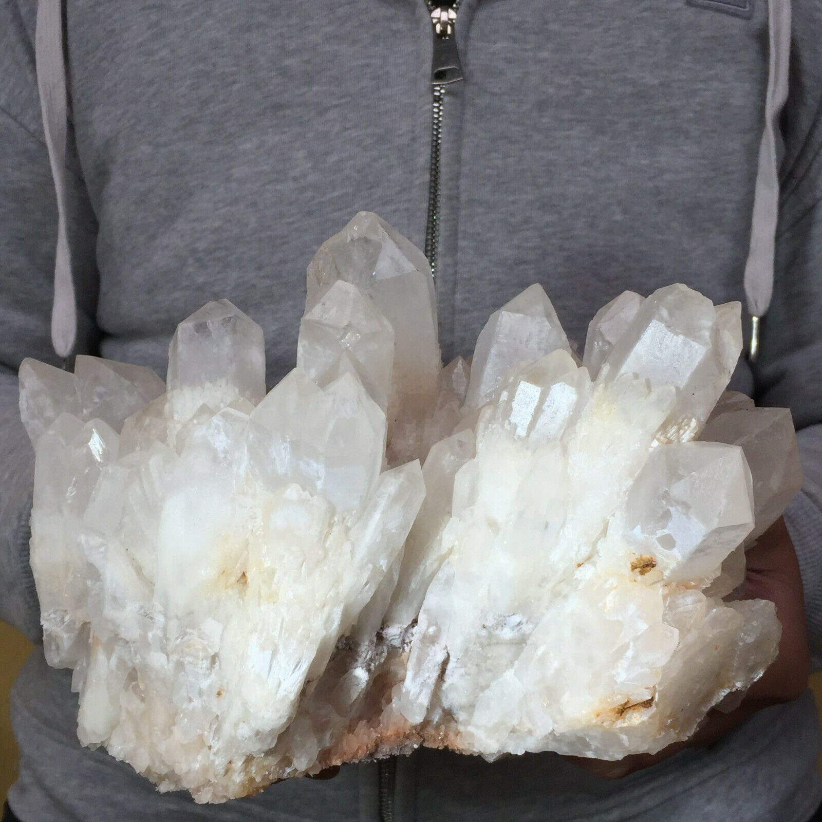 Jewelry Making & Beading Beauiful Clear White Crystal Cluster Natural ...