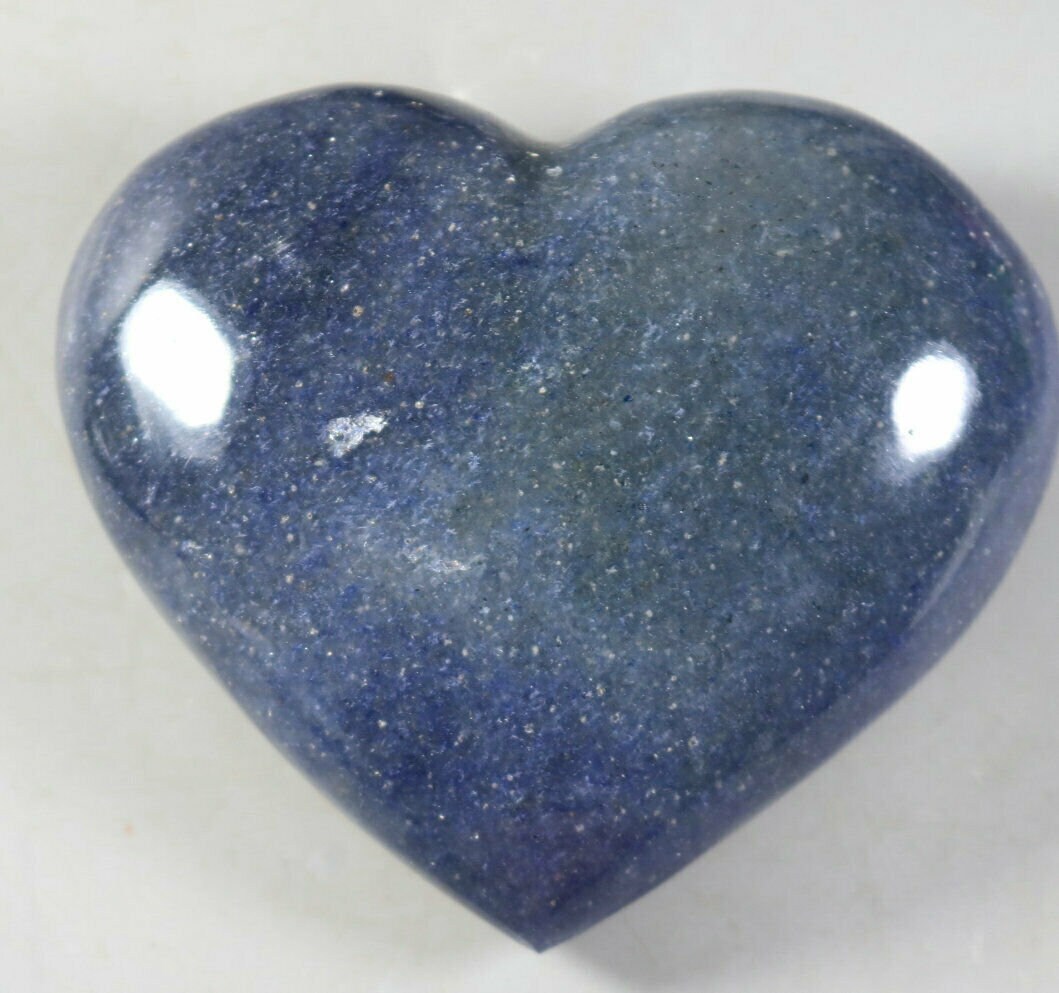 262g Polished Blue Sandstone Heart Shape Quartz Crystal - Etsy
