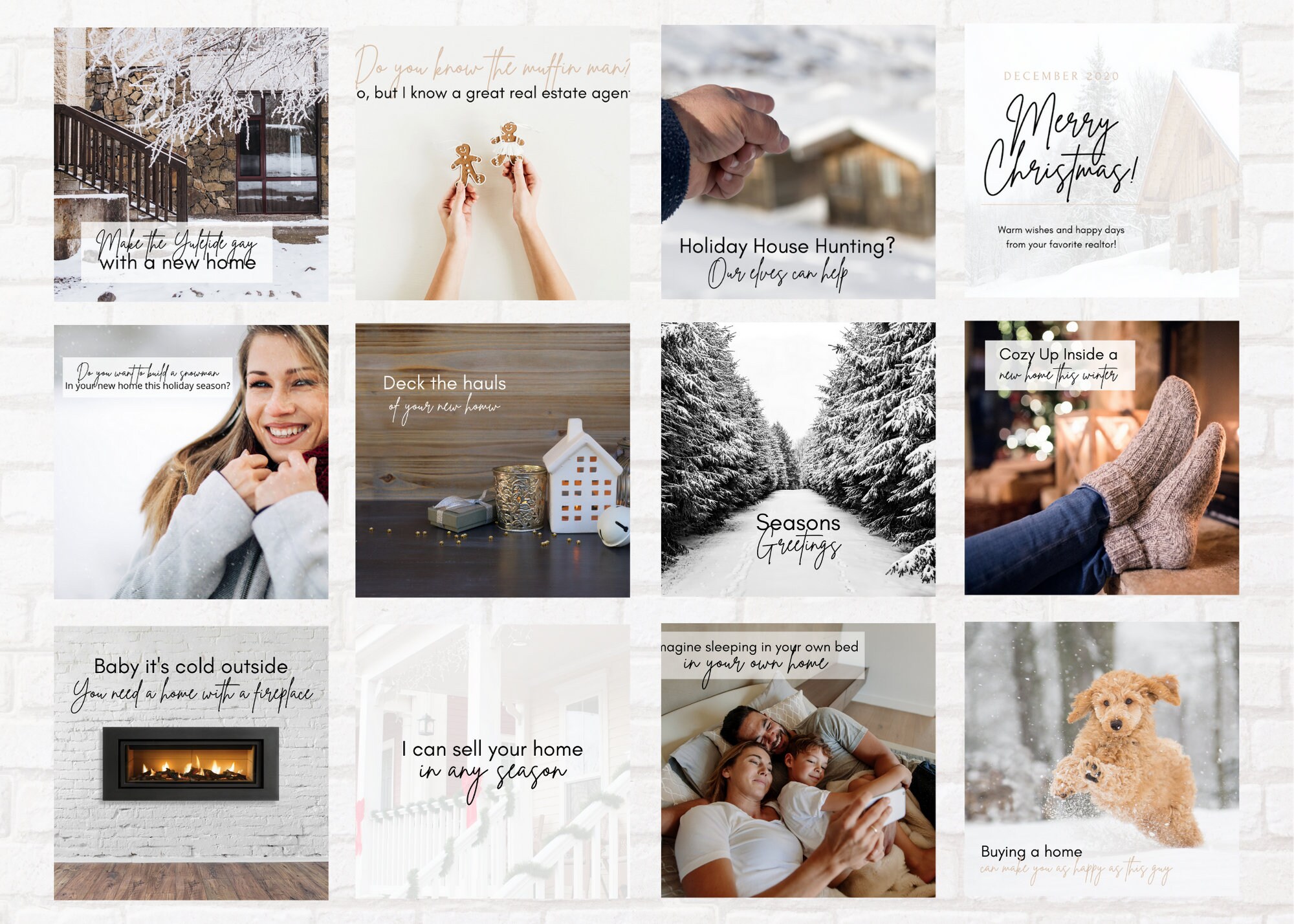 15 Real Estate Christmas Posts Holiday Instagram & Facebook Posts for ...