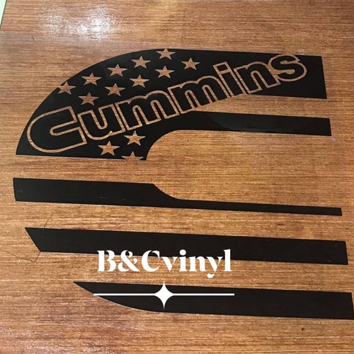Diesel Truck Cummins Flag Logo Vinyl Decal Window Sticker - Etsy