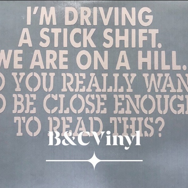 Stick Shift - Etsy