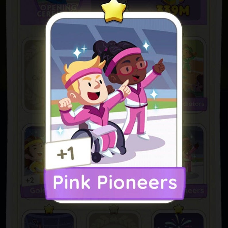 Pink Pioneers Monopoly Go Monopoly Games Sticker - Etsy