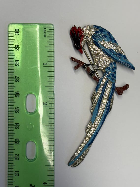 Marcel Boucher Bird Of Paradise Enamel Brooch - Gem