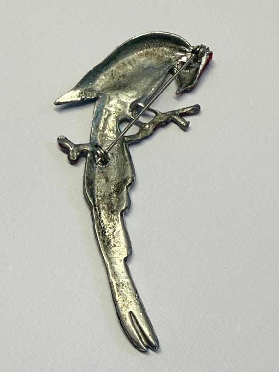 Marcel Boucher Bird Of Paradise Enamel Brooch - Gem