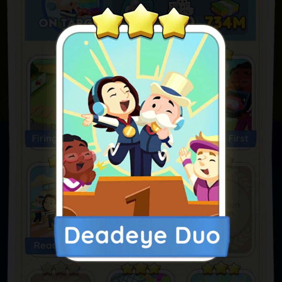 Deadeye Duo Monopoly Go Monopoly Games Sticker - Etsy