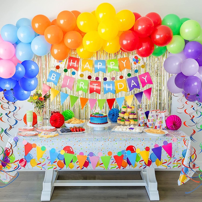 275PC Colorful Birthday Party Decorations for Boy Girl - Etsy