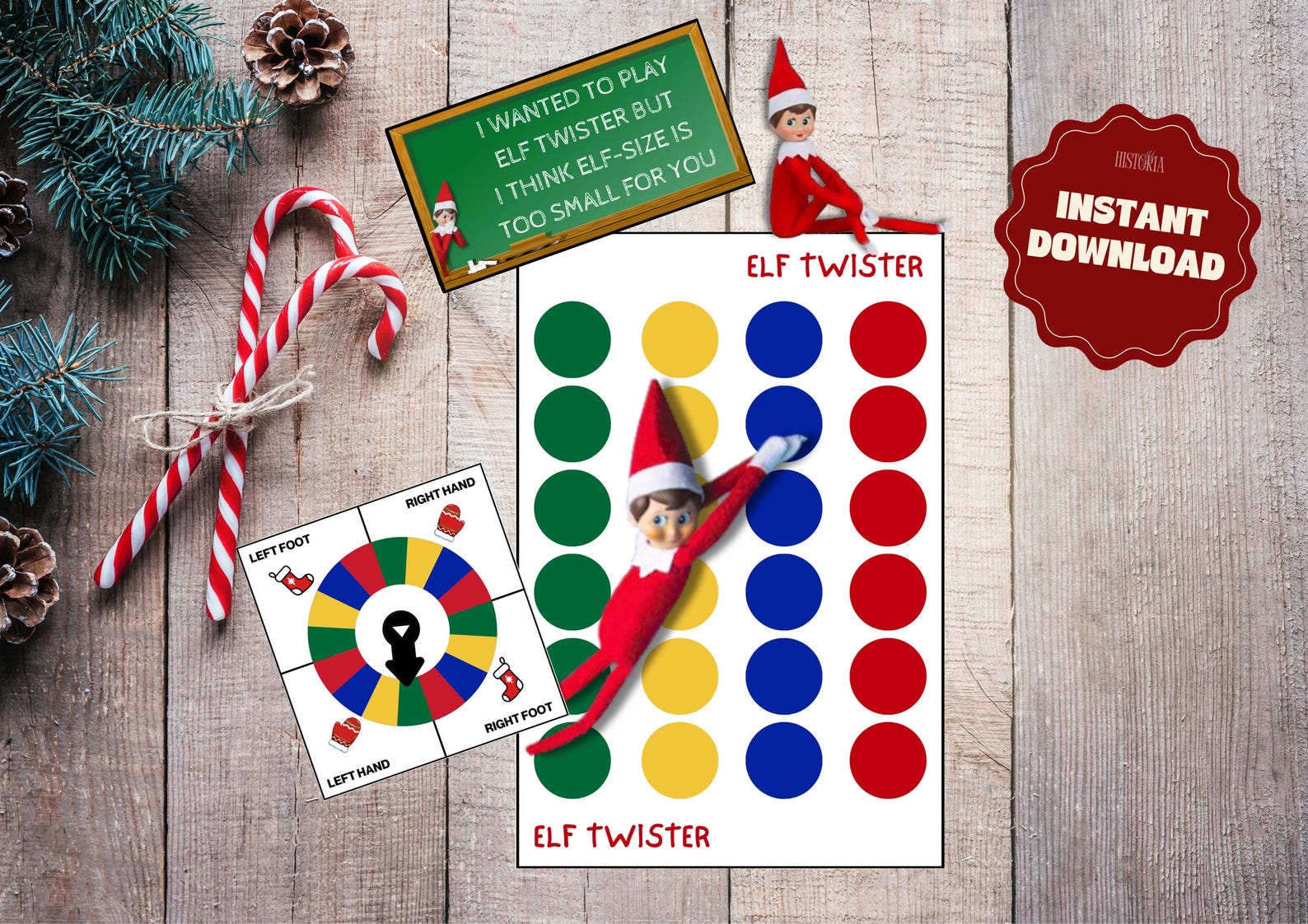 Elf on the Shelf - Digital Download - Elf Twister - Etsy