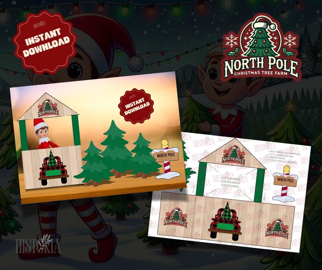 Elf on the Shelf Digital Download Christmas Tree Farm - Etsy