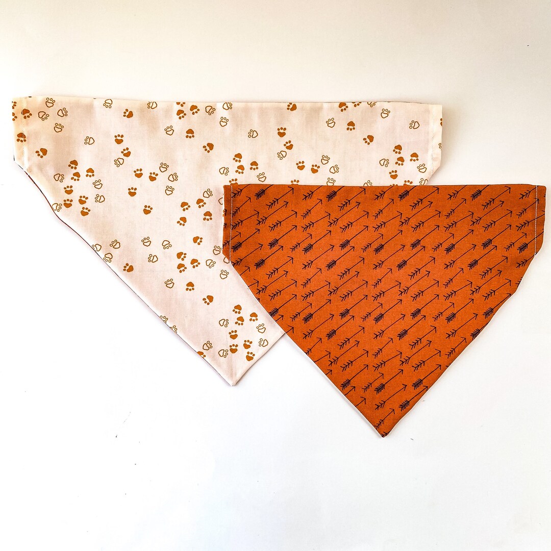 Summer Dog Bandana, Over the Collar or Tie on Personalized Dog Bandana ...