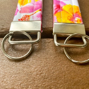 Key Fob Mini Pastel Colors Hibiscus Tropical Flowers | Etsy