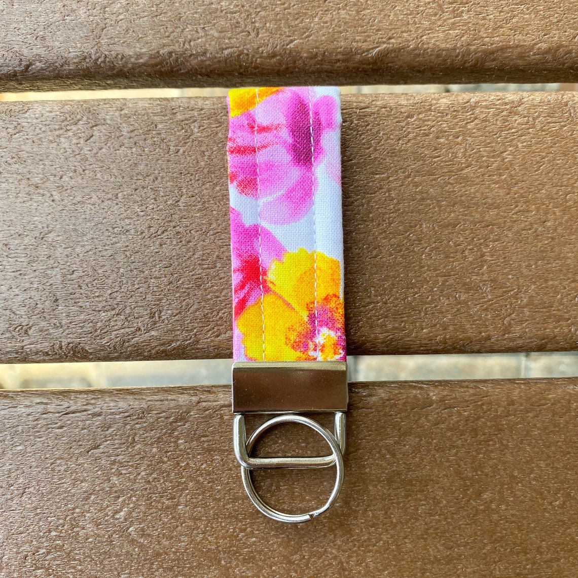 Key Fob Mini Pastel Colors Hibiscus Tropical Flowers | Etsy