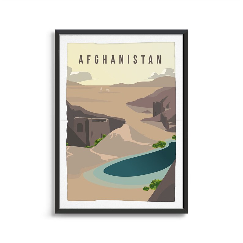Afghanistan Country Poster Country Art Country Wall Art - Etsy