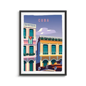 Cuba Country Poster Art, City Wall Art, Country Art, Country Poster ...