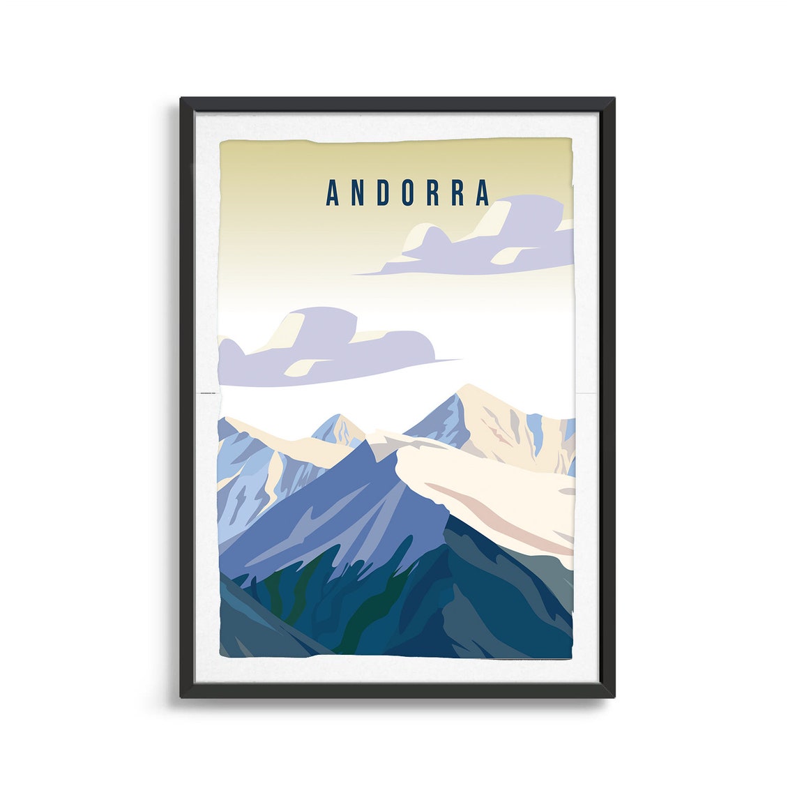 Andorra Country Poster, Country Art, Country Wall Art, Country Print ...