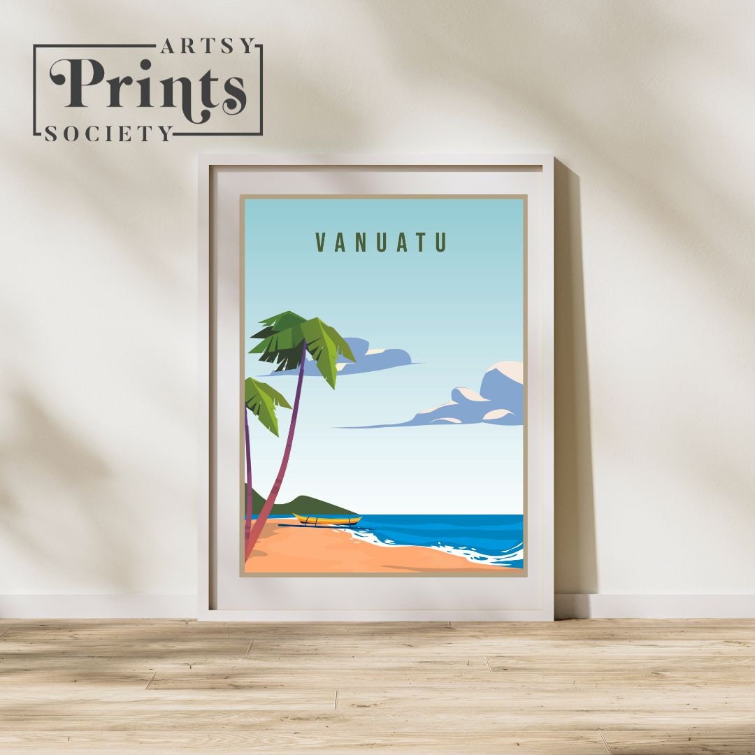 Vanuatu Country Poster, Country Art, Country Wall Art, Country Print ...