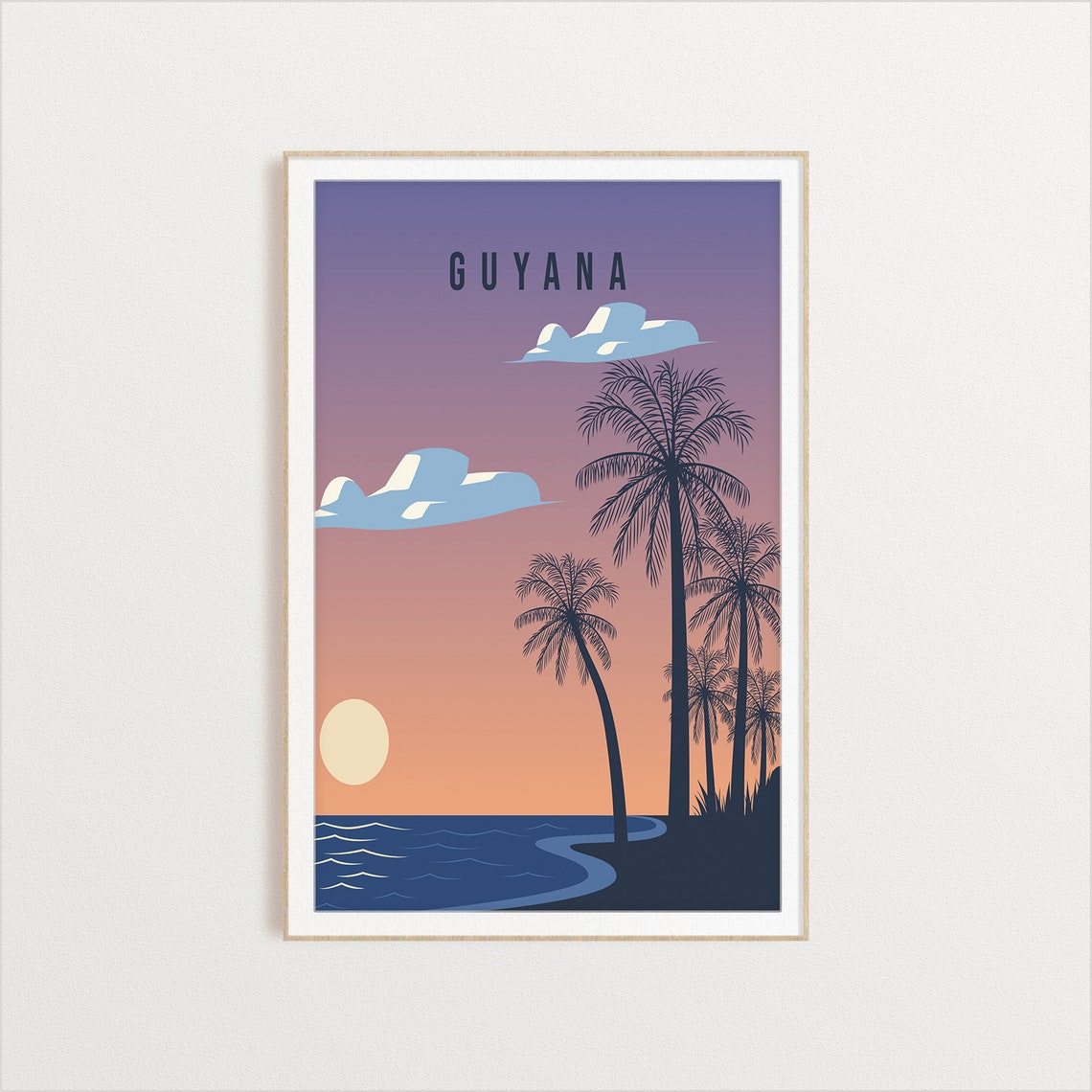 Guyana Country Poster Art, City Wall Art, Country Art, Country Poster ...