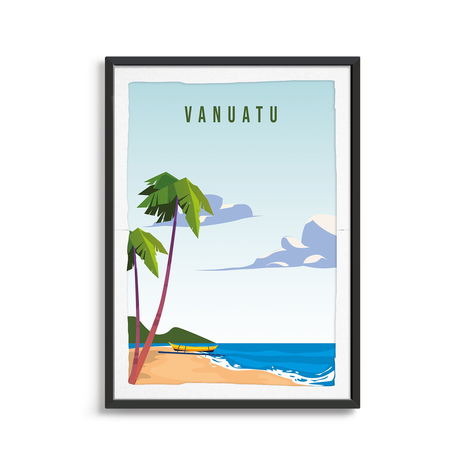 Vanuatu Country Poster Country Art Country Wall Art Country - Etsy