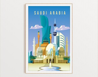 Saudi Arabia Poster - Etsy