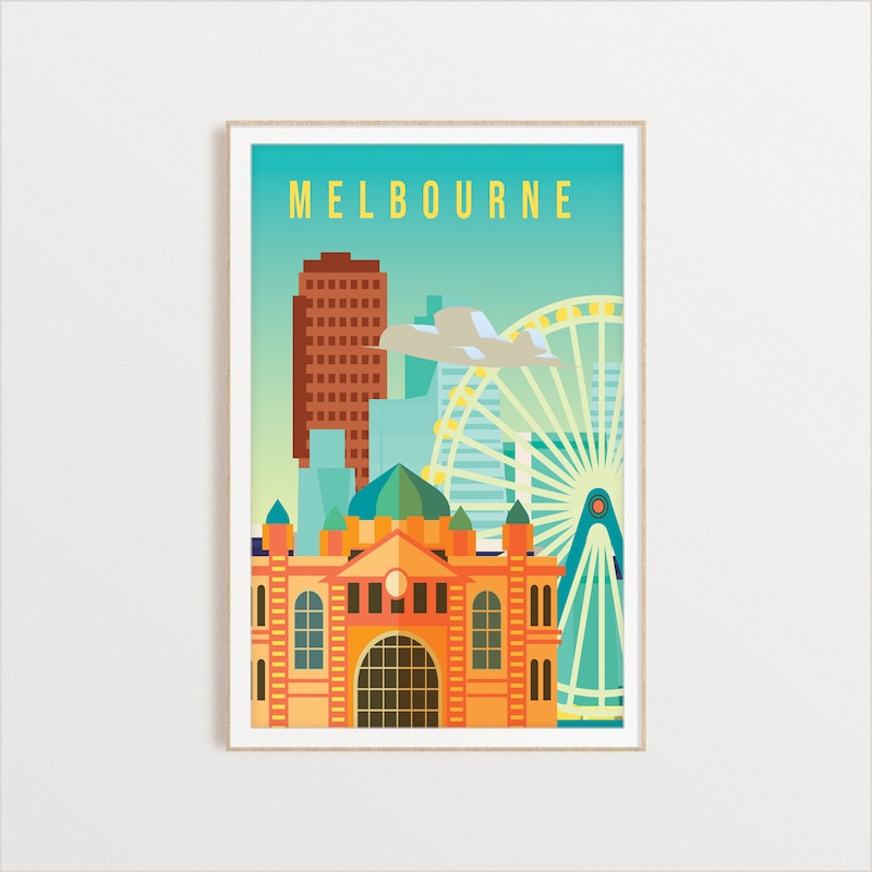 City Cartoon Abstract Art - Etsy