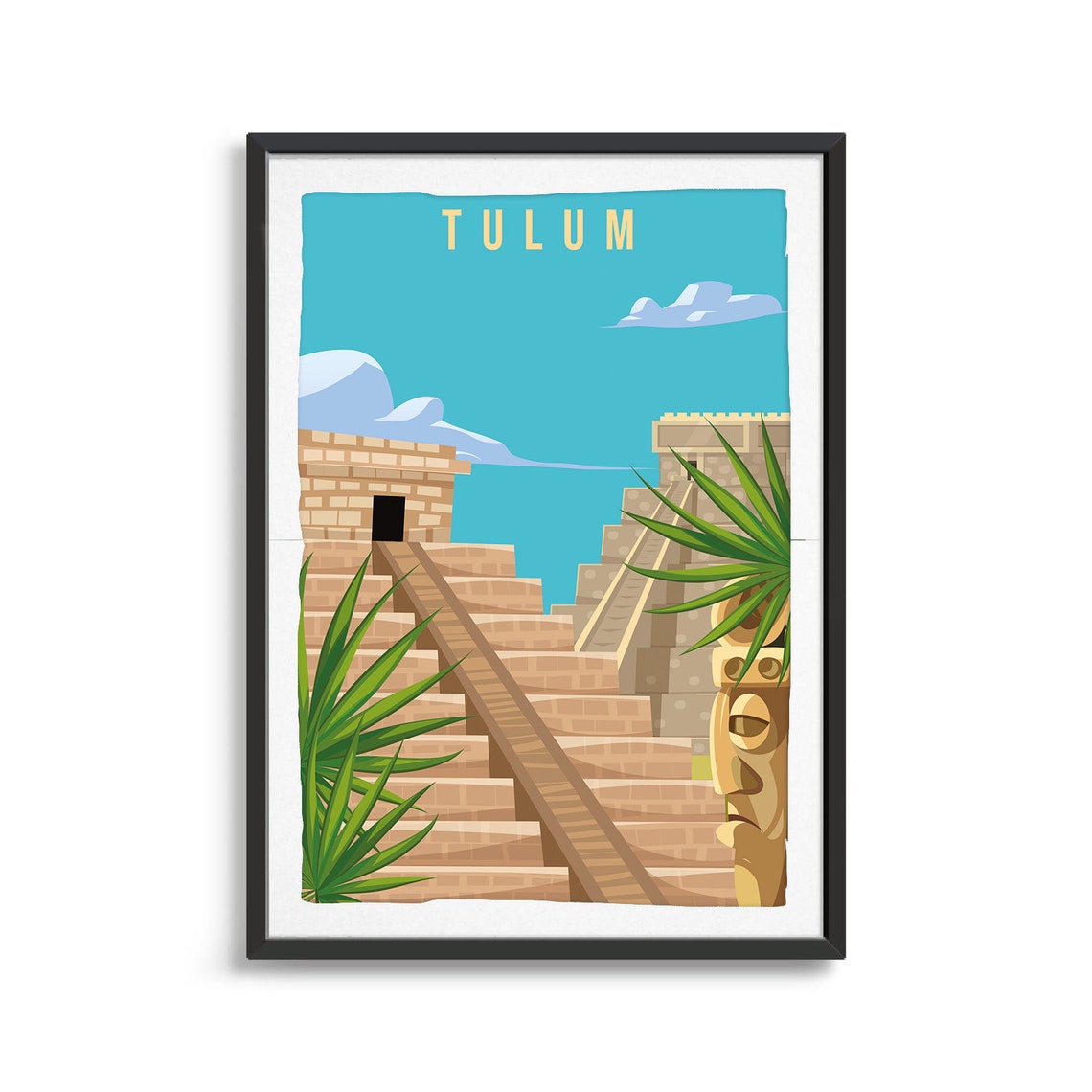 Tulum City Poster City Art City Wall Art City Print World | Etsy