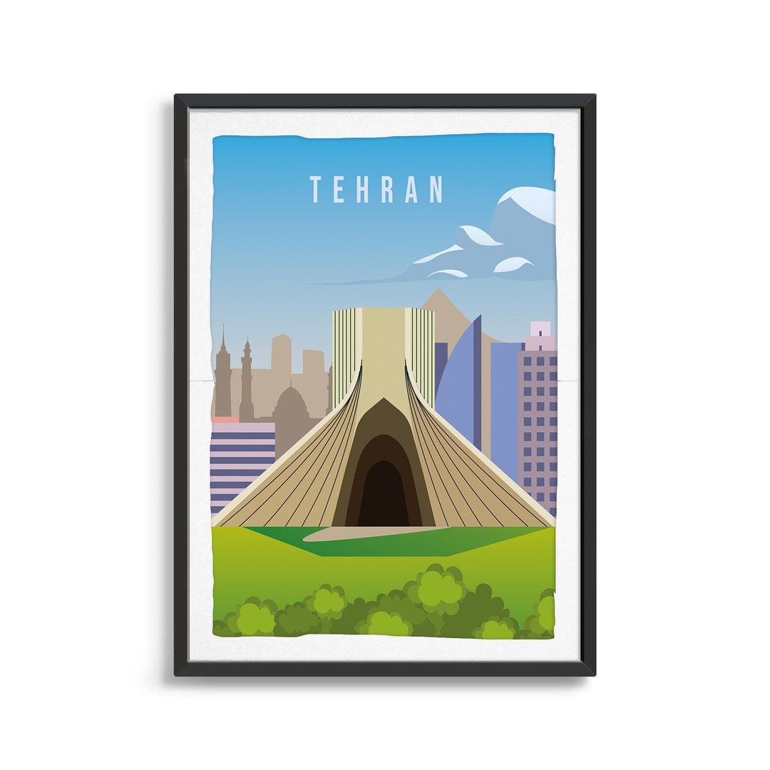 Tehran City Art Print, Travel Poster (digital Download) - Etsy