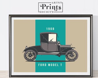 Ford Model T Poster - Etsy