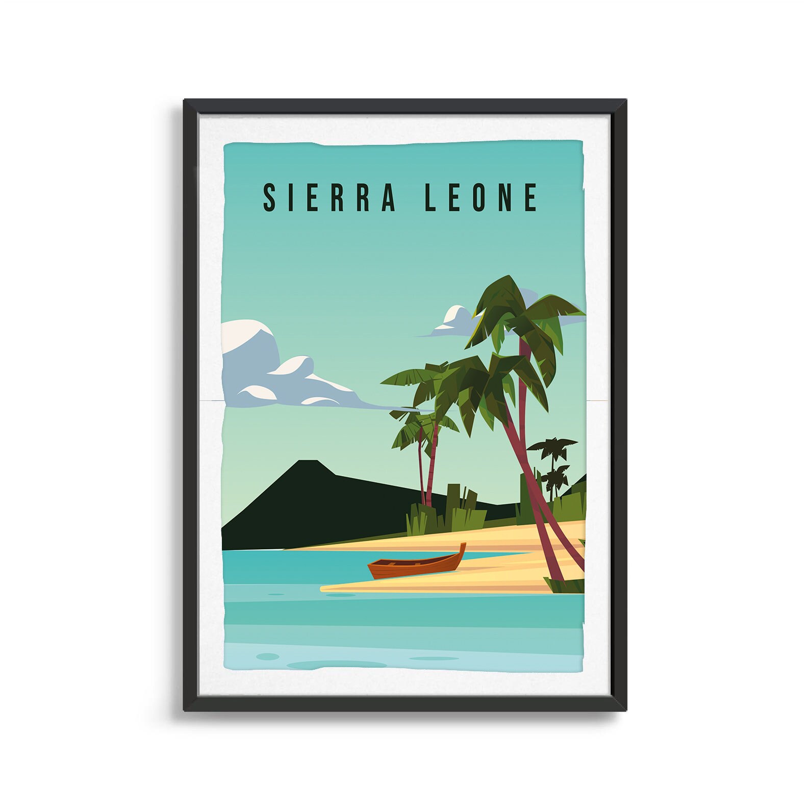 Sierra Leone Country Poster Country Art Country Wall Art - Etsy UK