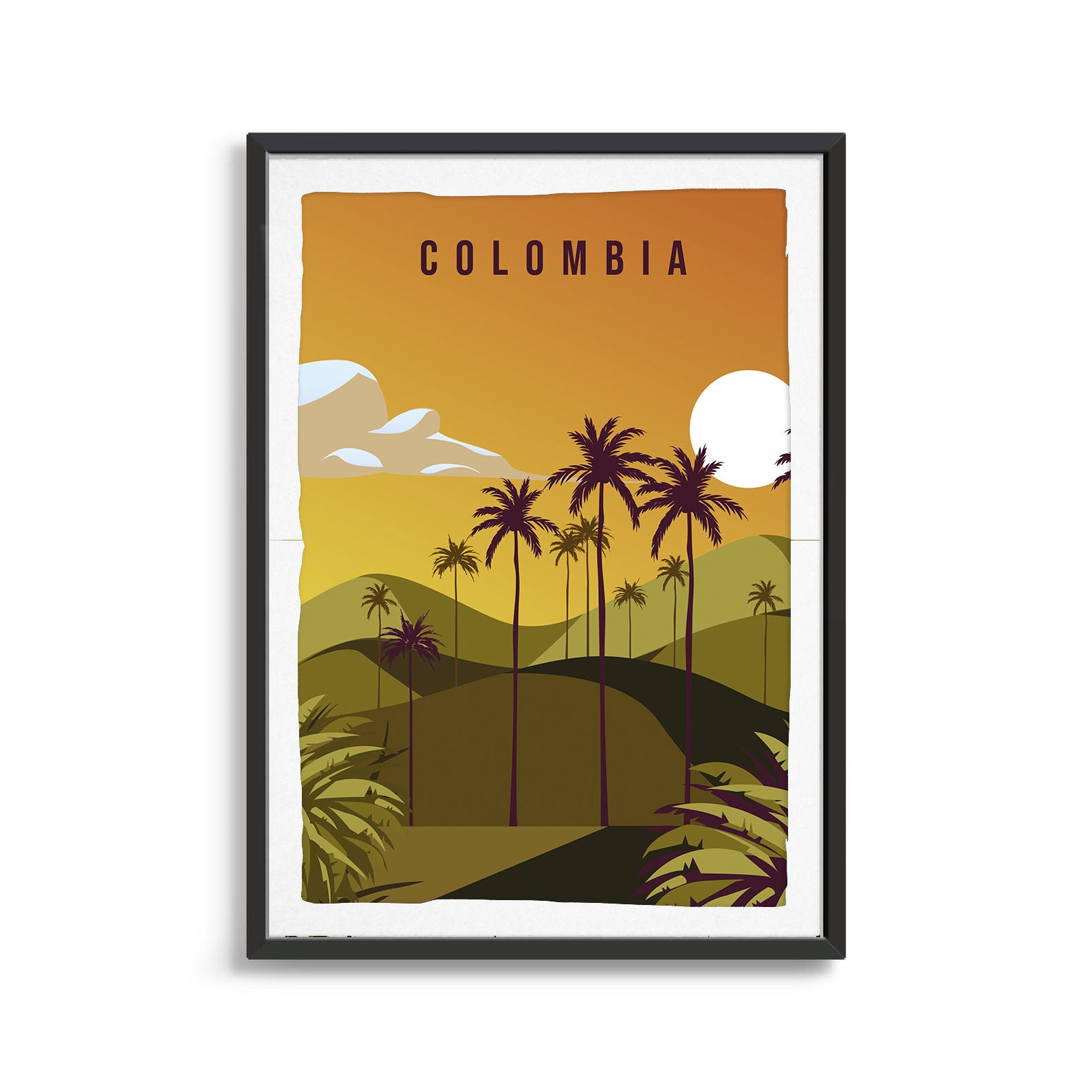 Colombia Country Poster Art, City Wall Art, Country Art, Country Poster ...