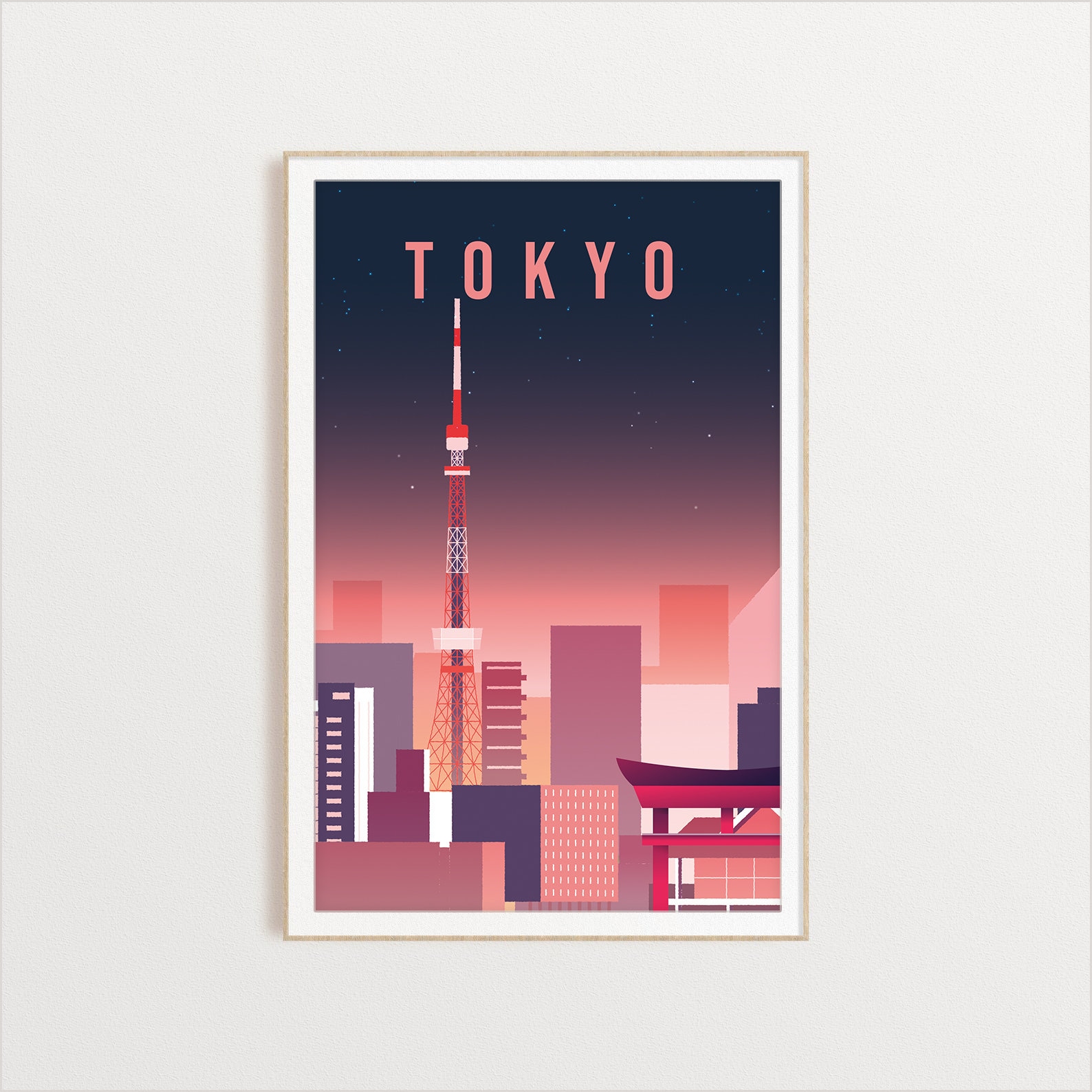 Tokyo City Poster City Art City Wall Art City Print World - Etsy