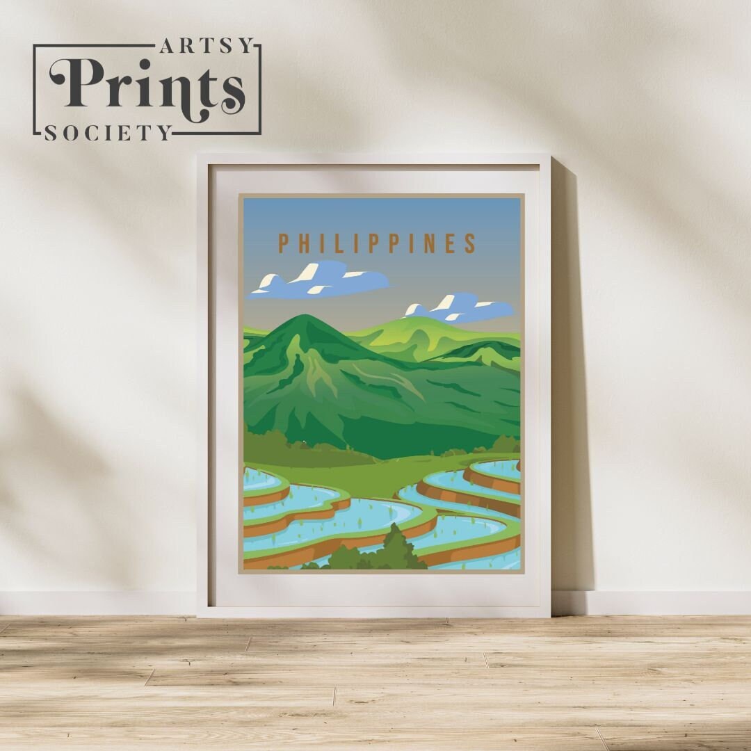 Philippines Country Poster, Country Art, Country Wall Art, Country ...