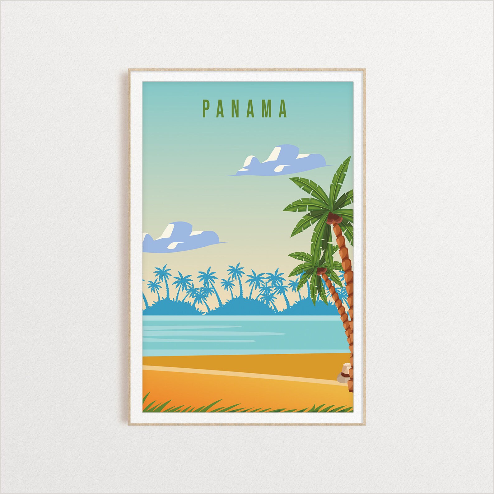 Panama Country Poster, Country Art, Country Wall Art, Country Print ...