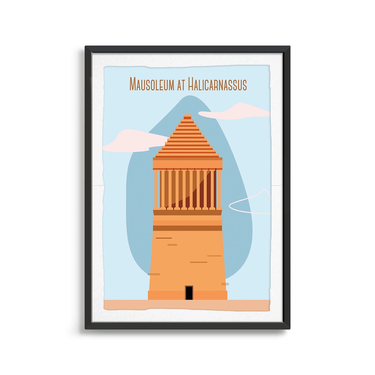 The Seven Wonders of the Ancient World Poster Art 7 Wonders - Etsy