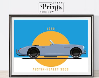 Austin Healey Poster - Etsy