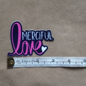 Merciful Love Die Cut Vinyl Sticker Catholic Sticker | Etsy