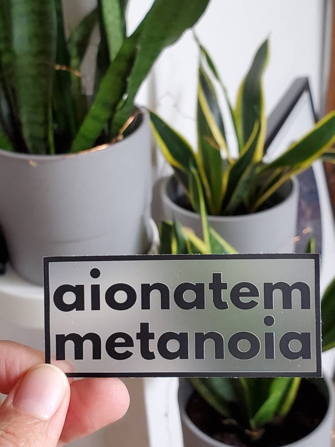 Metanoia Christian Vinyl Transparent Sticker Christian Decal Clear ...
