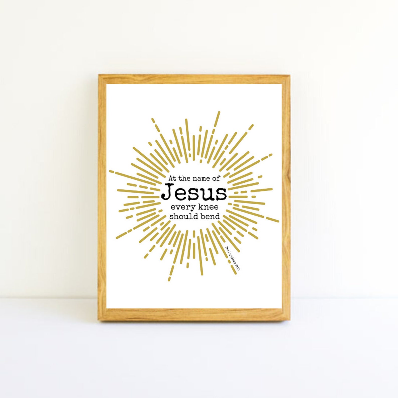 DIGITAL DOWNLOAD at the Name of Jesus Every Knee Should Bend Printable ...