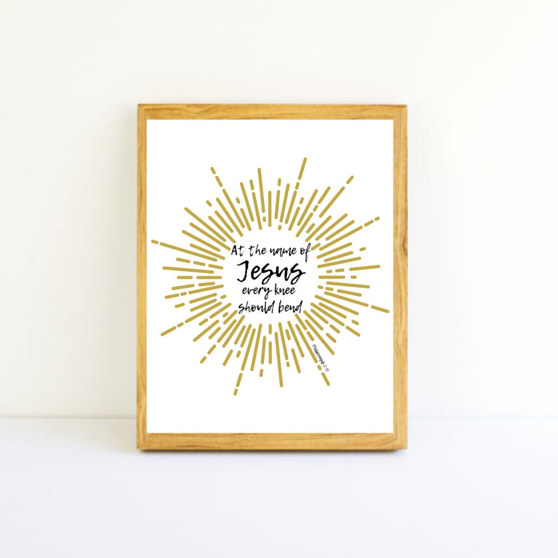 DIGITAL DOWNLOAD at the Name of Jesus Every Knee Should Bend | Etsy