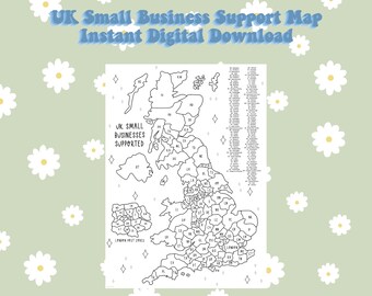 Postcode Map Uk - Etsy