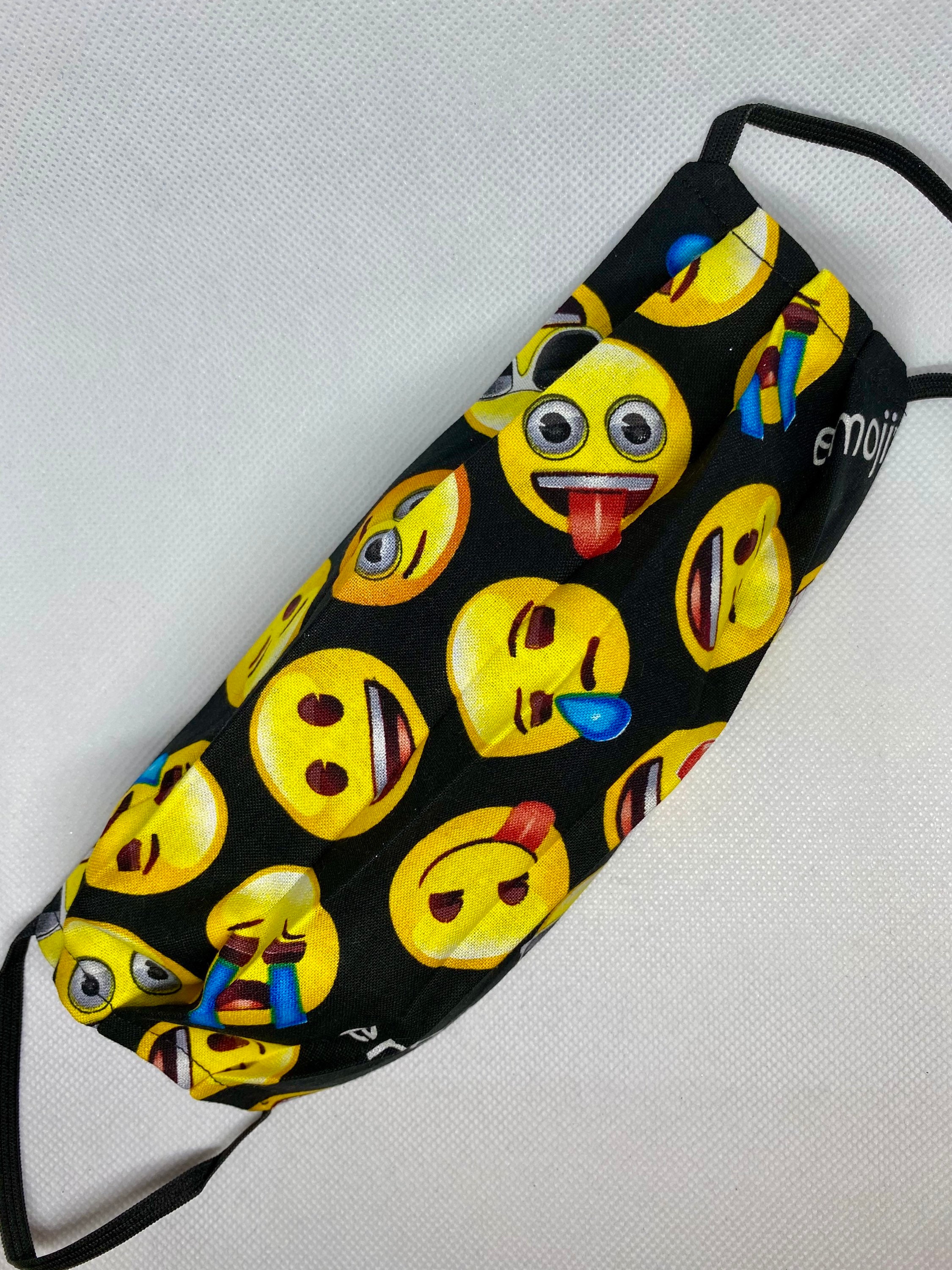 Emoji Face Mask Smiley Face Mask Cotton Face Mask Reusable | Etsy