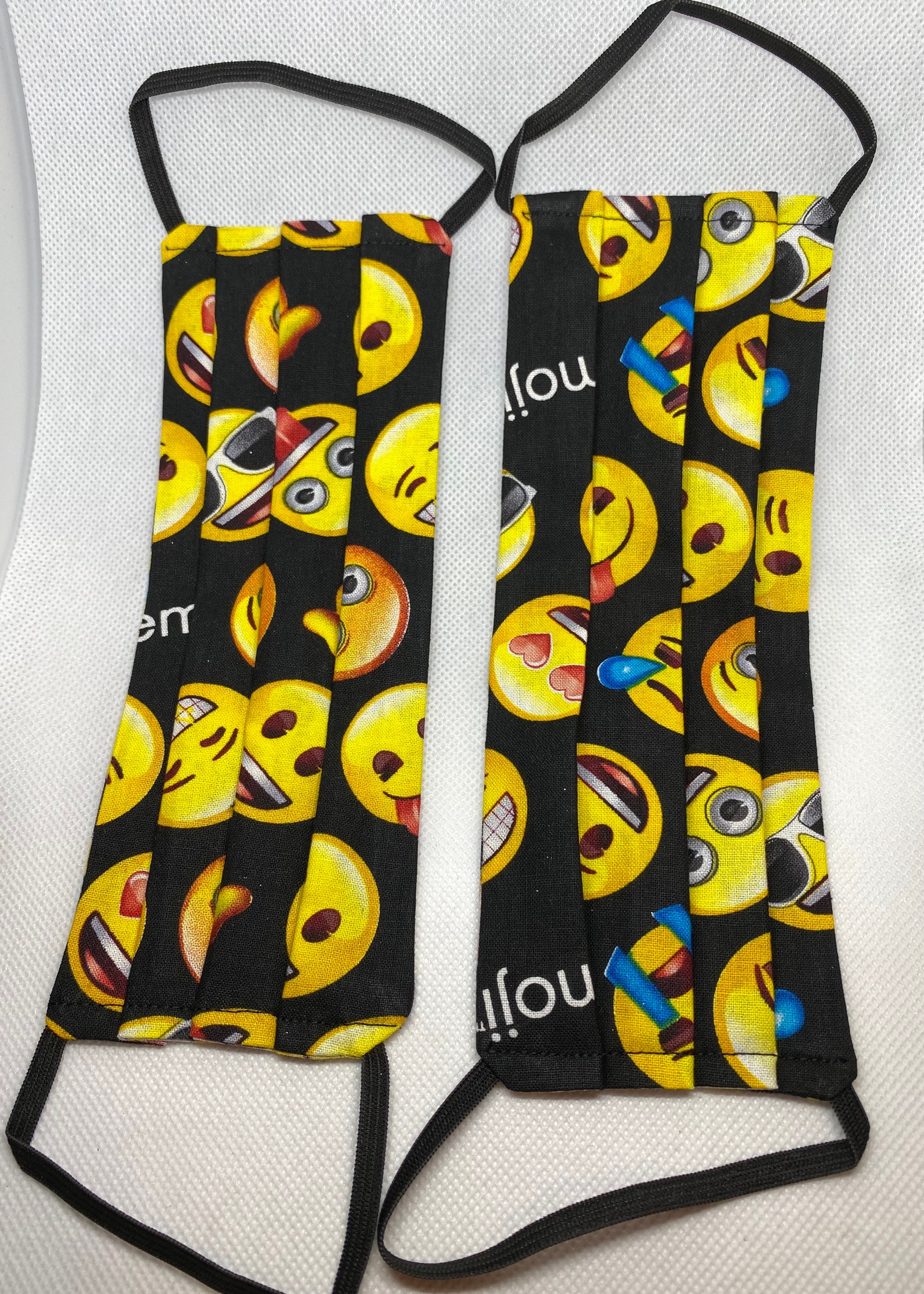 Emoji Face Mask Smiley Face Mask Cotton Face Mask Reusable | Etsy