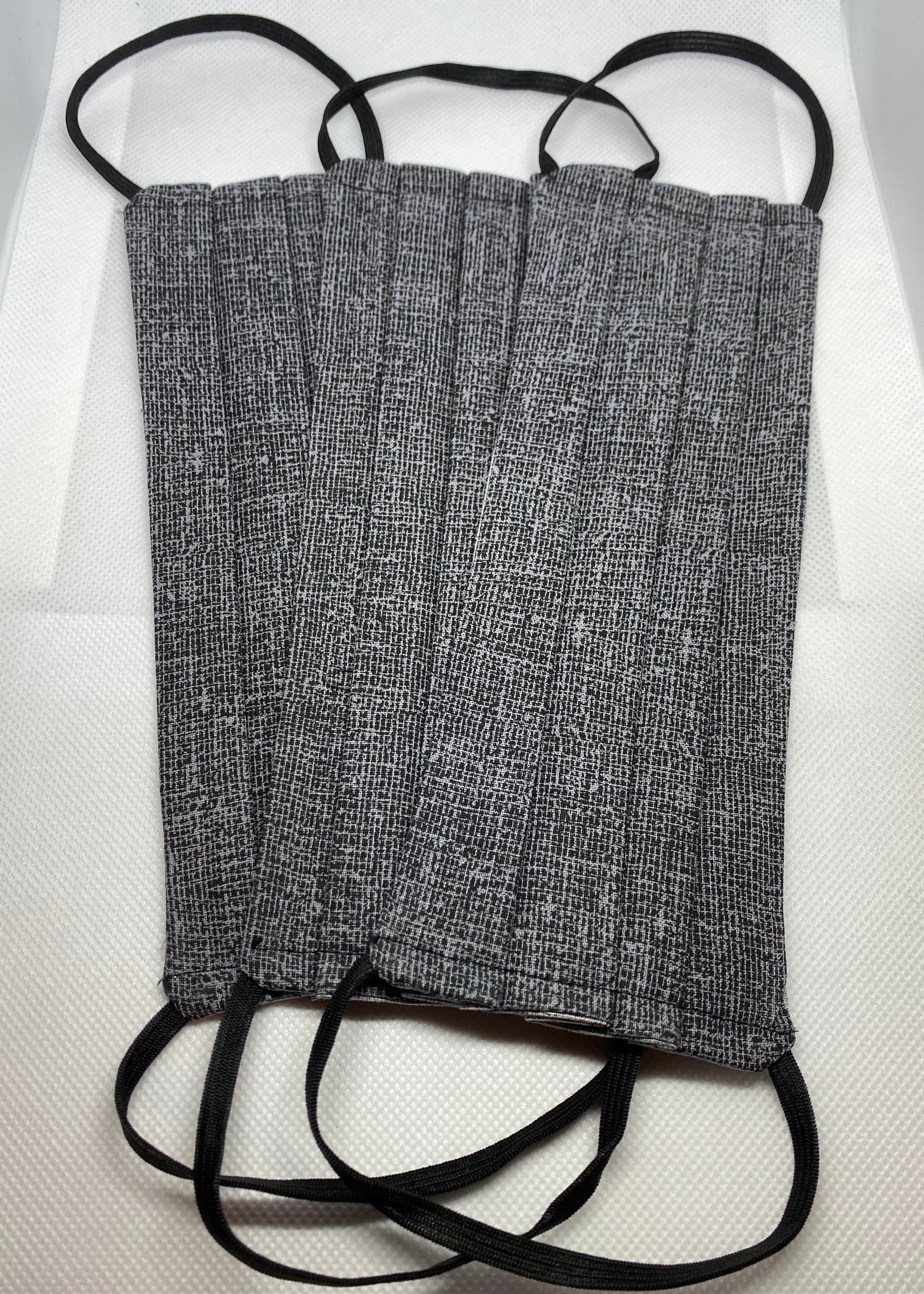 Black and Gray Face Mask Cotton Face Mask Reusable Face | Etsy