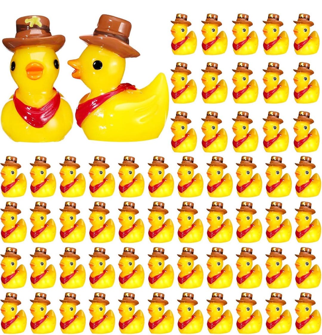 10 Sheriff Ducks Mini Resin, Western Ducks, Cruise Ducks, Miniature ...