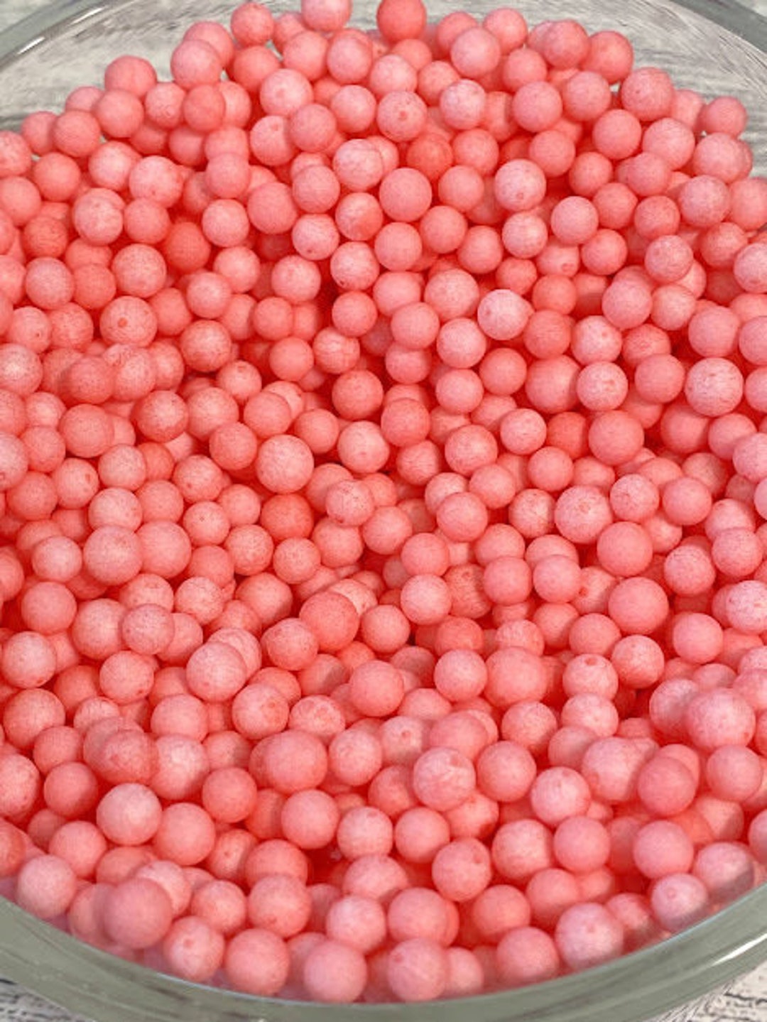 Pink Craft Foam Balls - 1 Cups - Slime Supplies, 8mm - 10mm Micro Foam ...