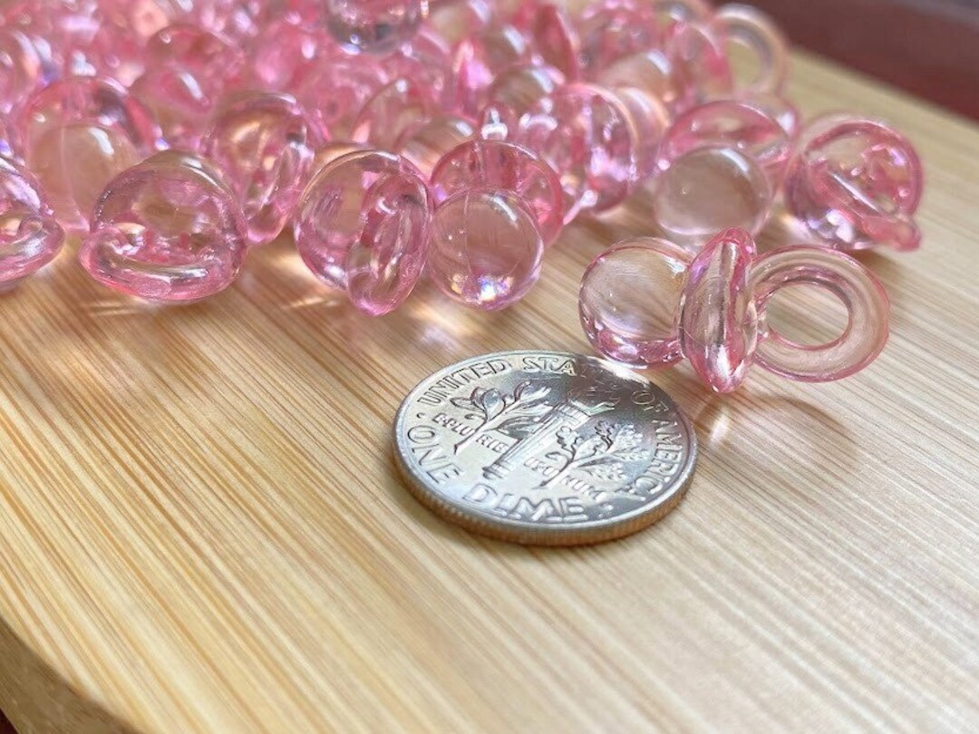Mini Pacifiers Pink 20/50/100 Baby Shower Favors, Sprinkle Shower ...