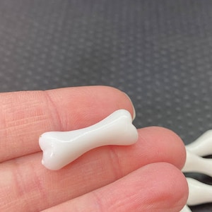 10 Mini Skeleton Bones White Fake Bones Dollhouse Miniatures - Etsy