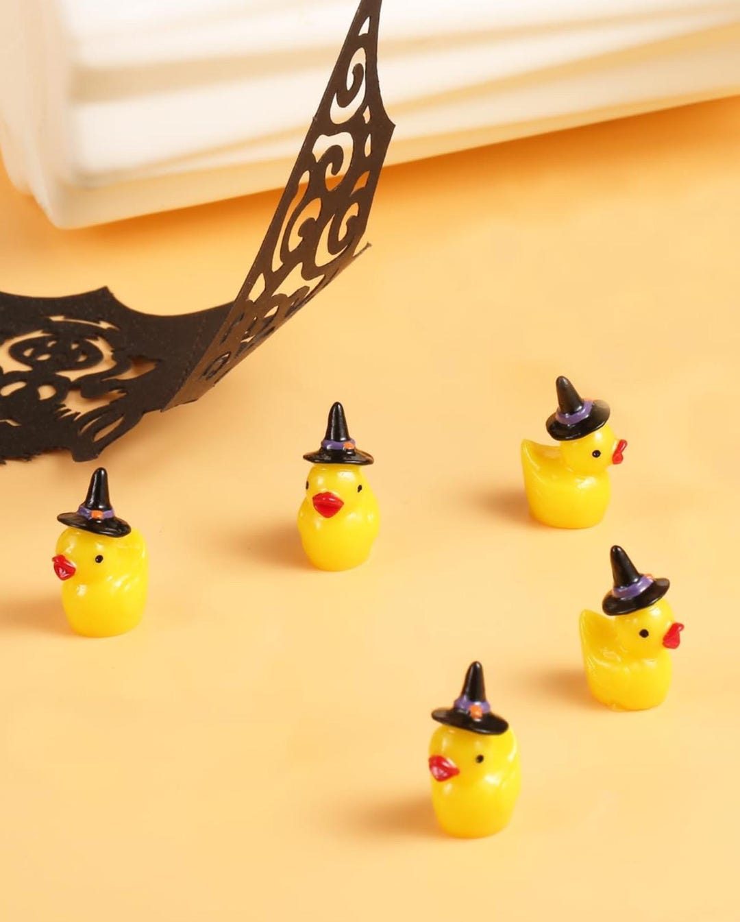5 Witch Ducks Mini Resin Ducks, Wizard Ducks, Fairy Garden, Dollhouse ...